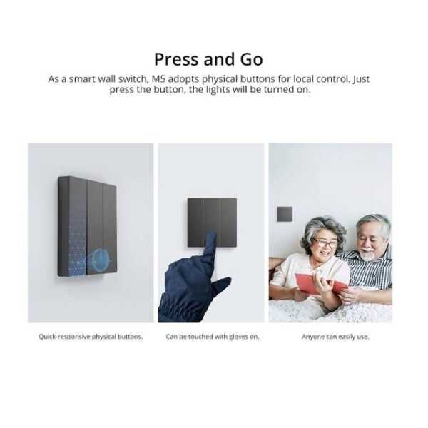 Sonoff M5-1C-86 Wifi Smart Wall Switch 86 Type 1 Gang EU Standard Buy ...